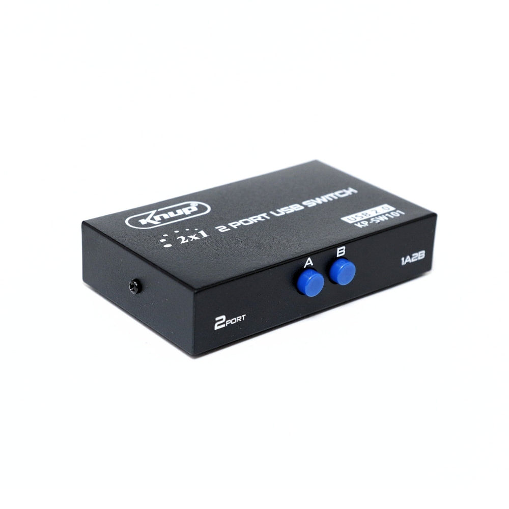 Seletor usb 2.0 2x1 - 1a 2b - centralcabos